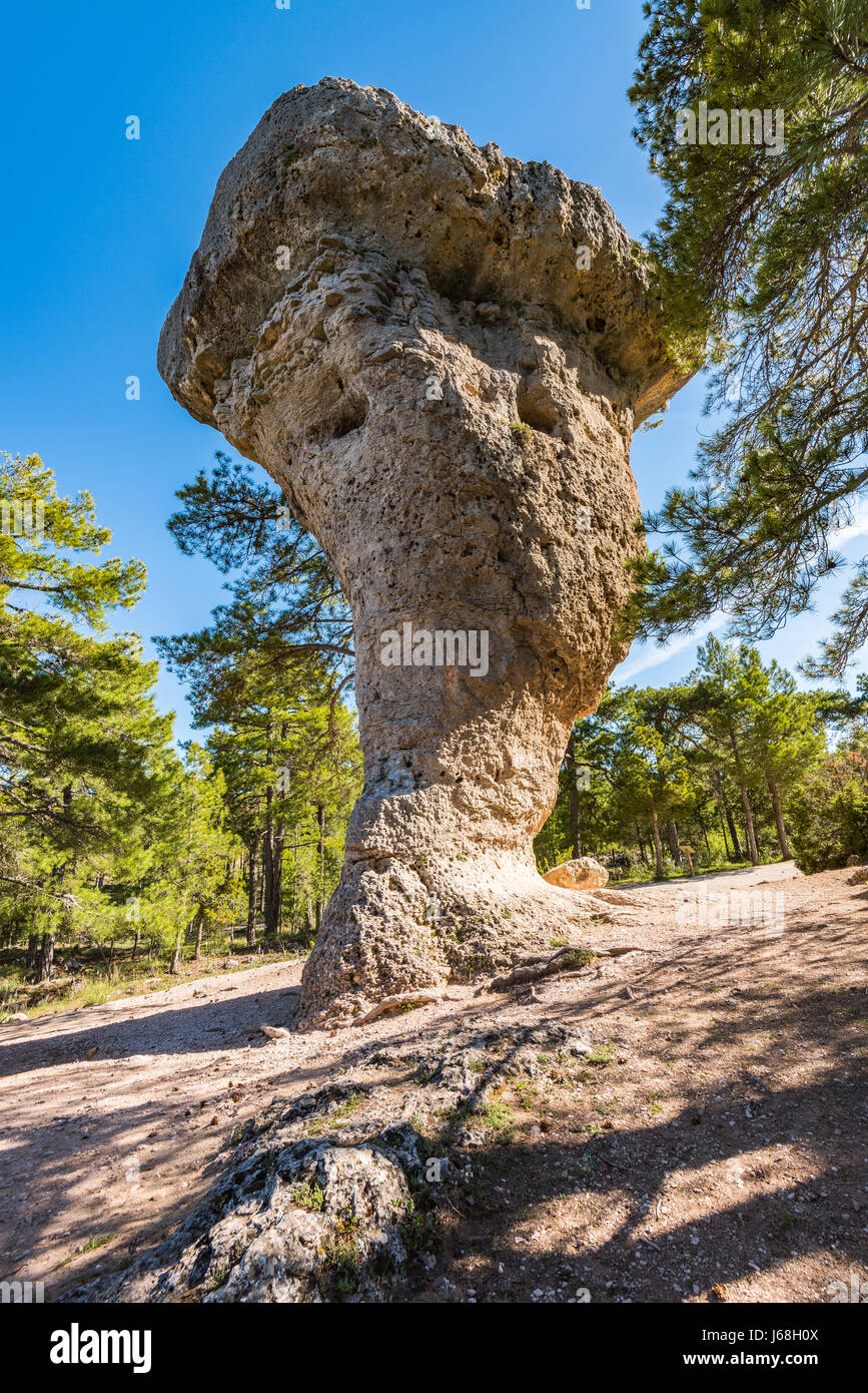 Enchanted City unique rock formations in Cuenca,Spain Stock Photo - Alamy