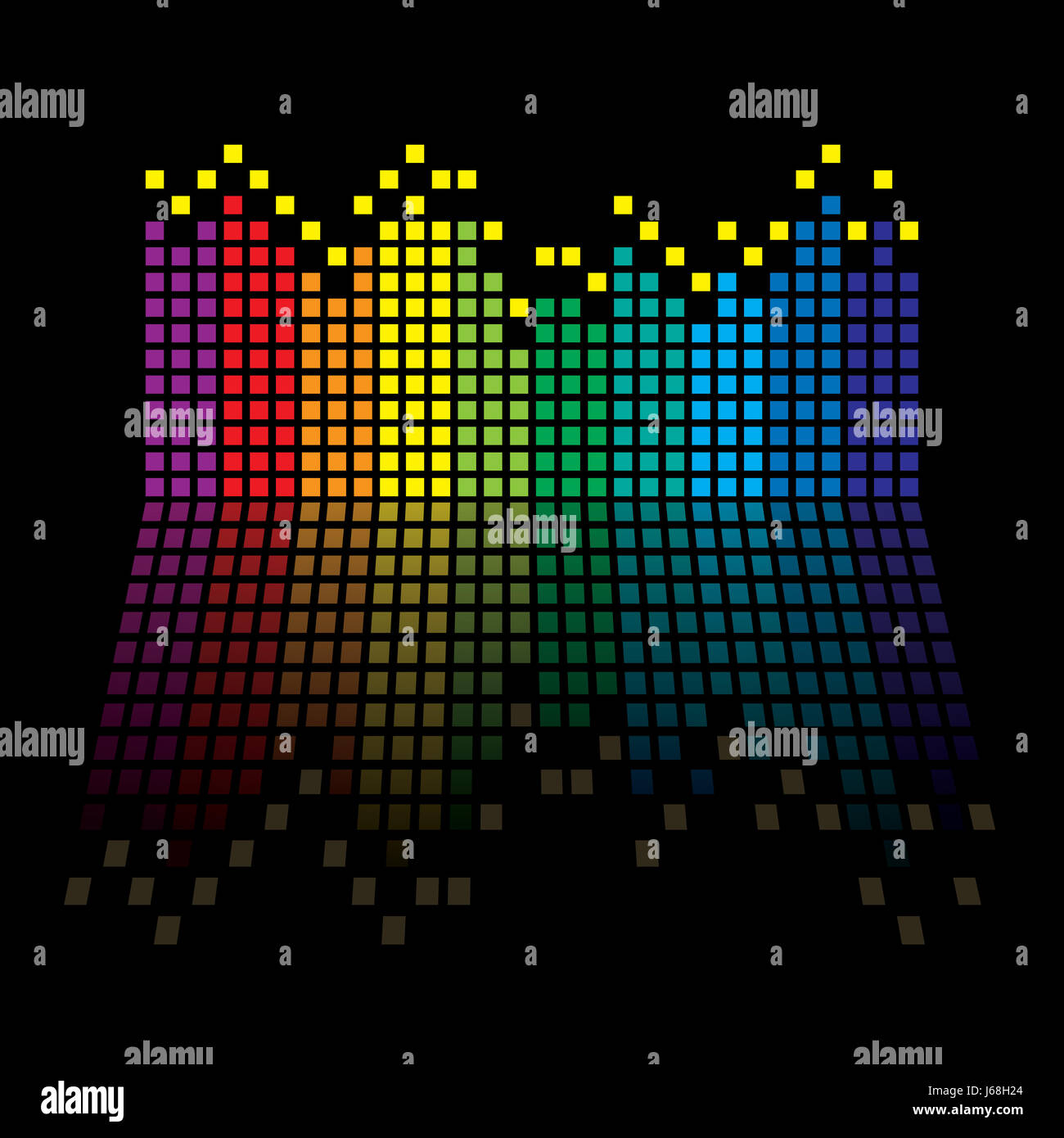 rainbow abstract audio amplifier equalizer backdrop background wave ...