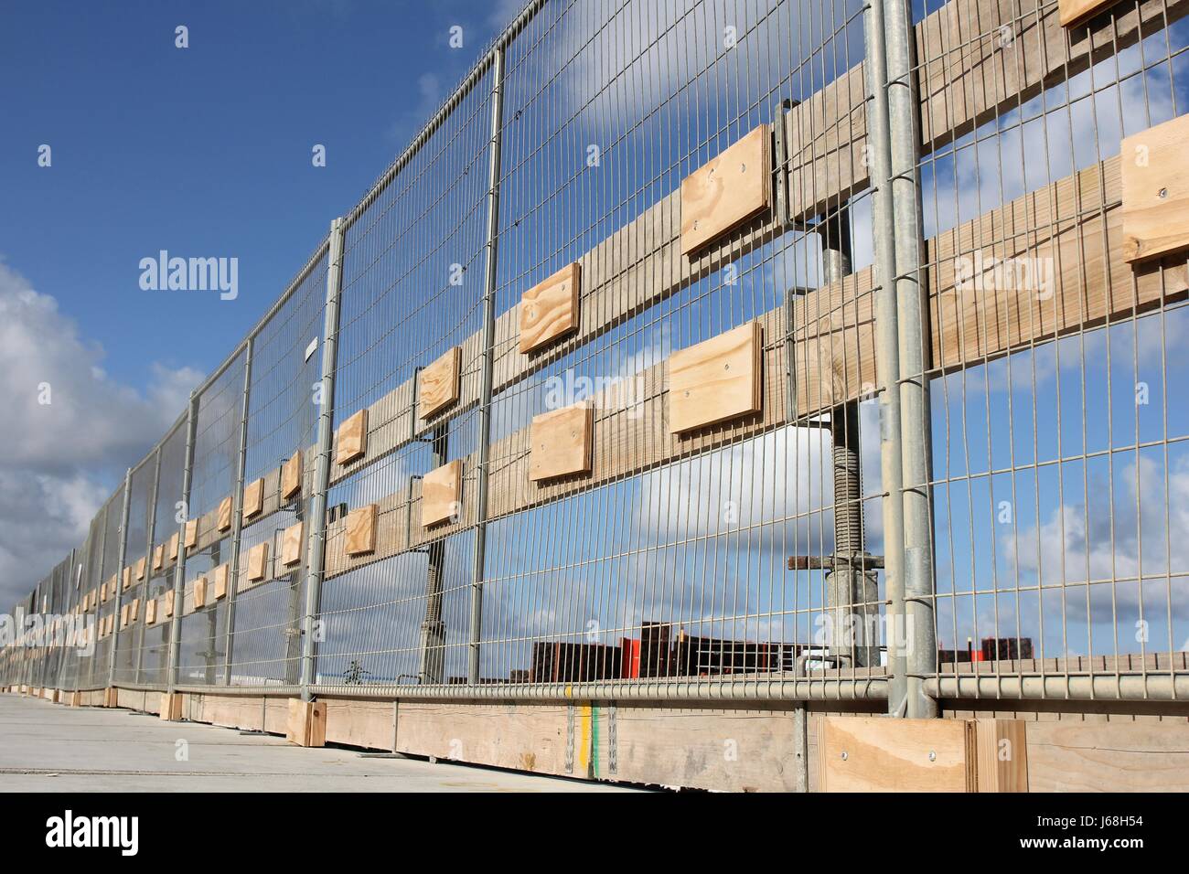 construction site fence Stock Photo - Alamy