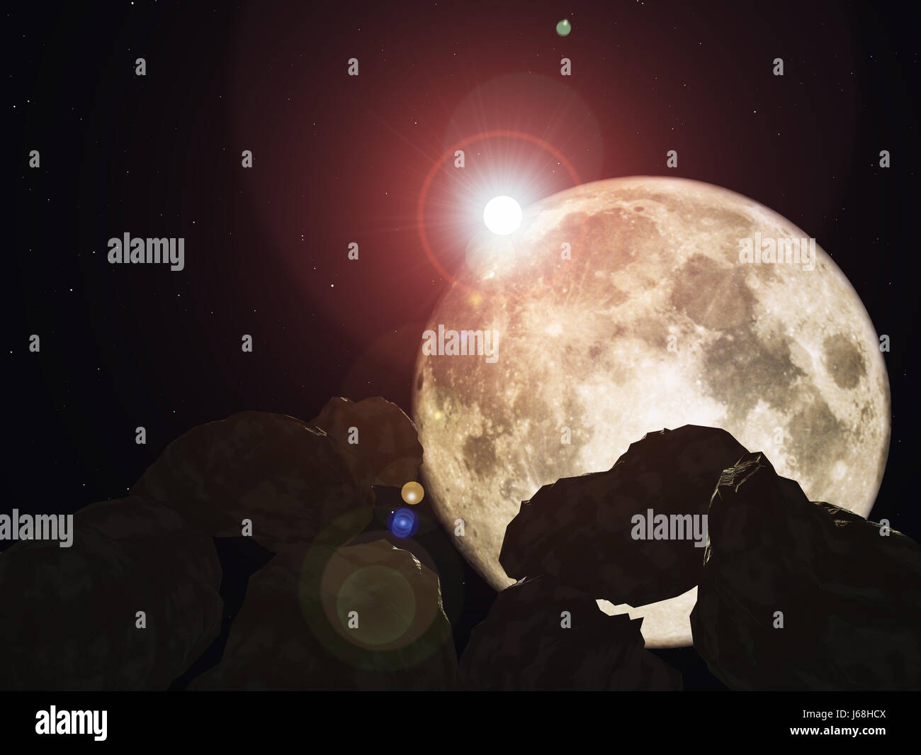 universe cosmos moon astrology illustration solar system celestial ...