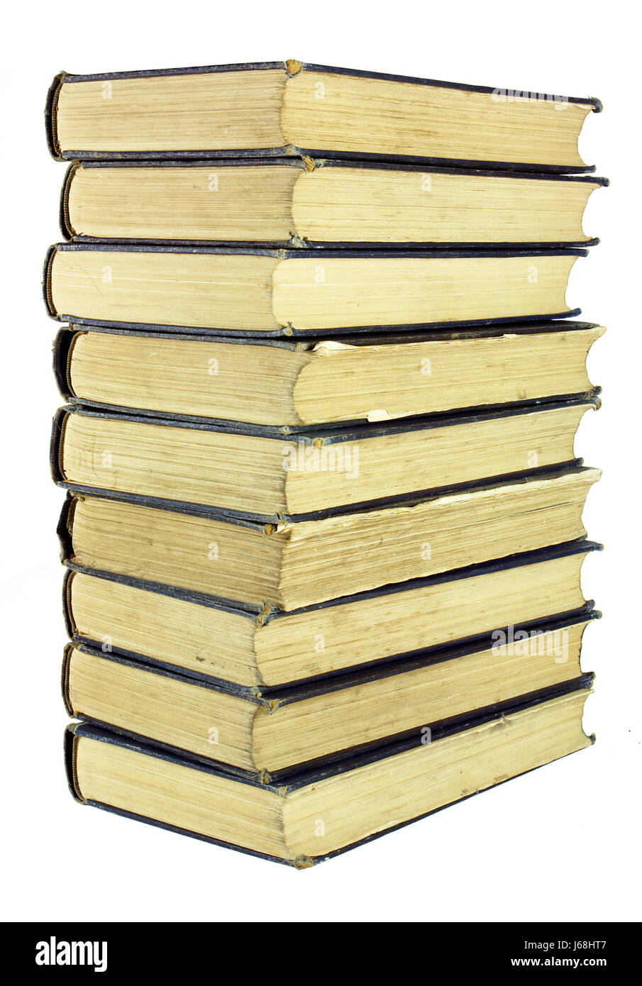 tower books stack old manuscript tattered heap pile tower isolated ...