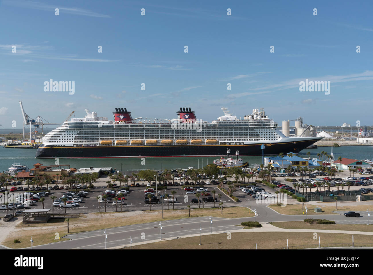 Cruise ship departing Port Canaveral Florida USA. April 2017 Stock ...