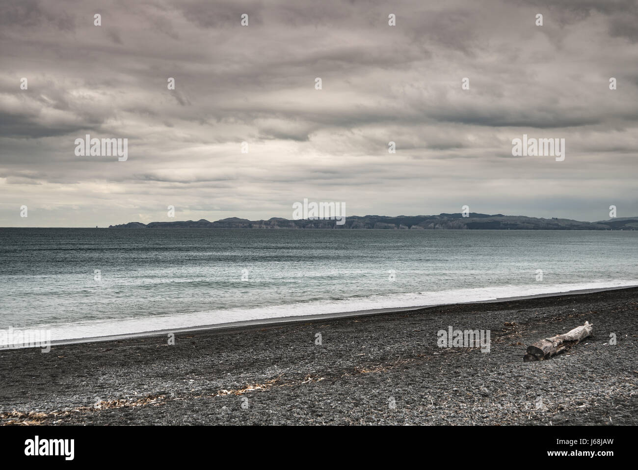 Napier, New Zealand - March 9, 2017: South side of Hawkes Bay with ...