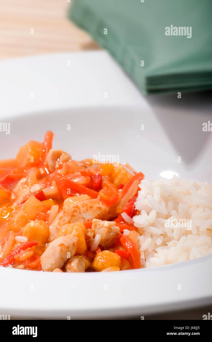 food aliment sweetly vegetable sour carrots chinese chicken rice food ...