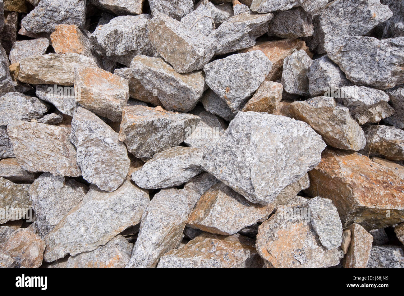 stone rock granite hunks chunk heap pile grey gray stones hard ...