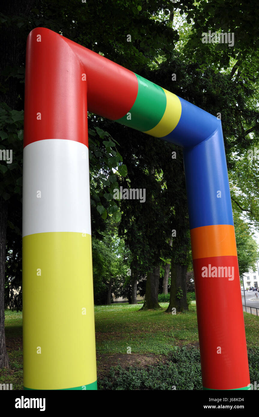 coloured colourful gorgeous multifarious richly coloured sculpture tube ...