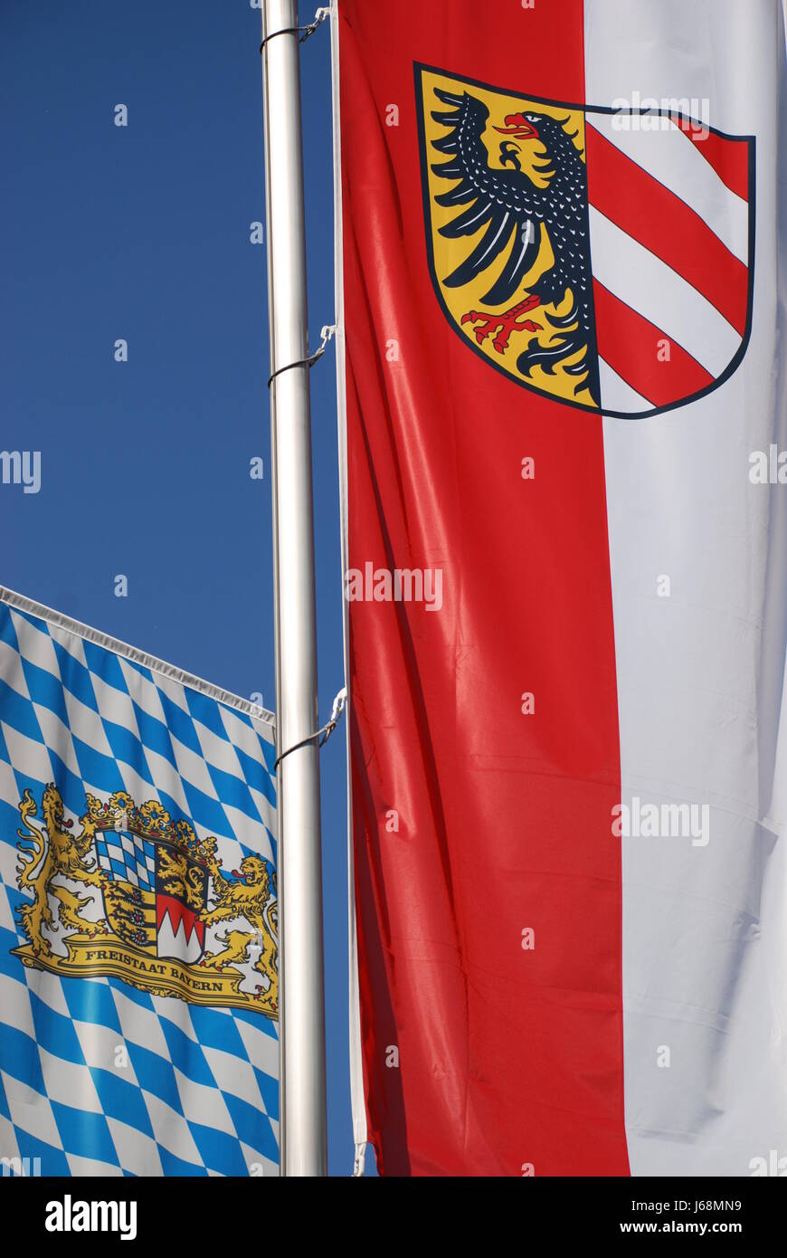 nuremberg bavarian flag Stock Photo - Alamy