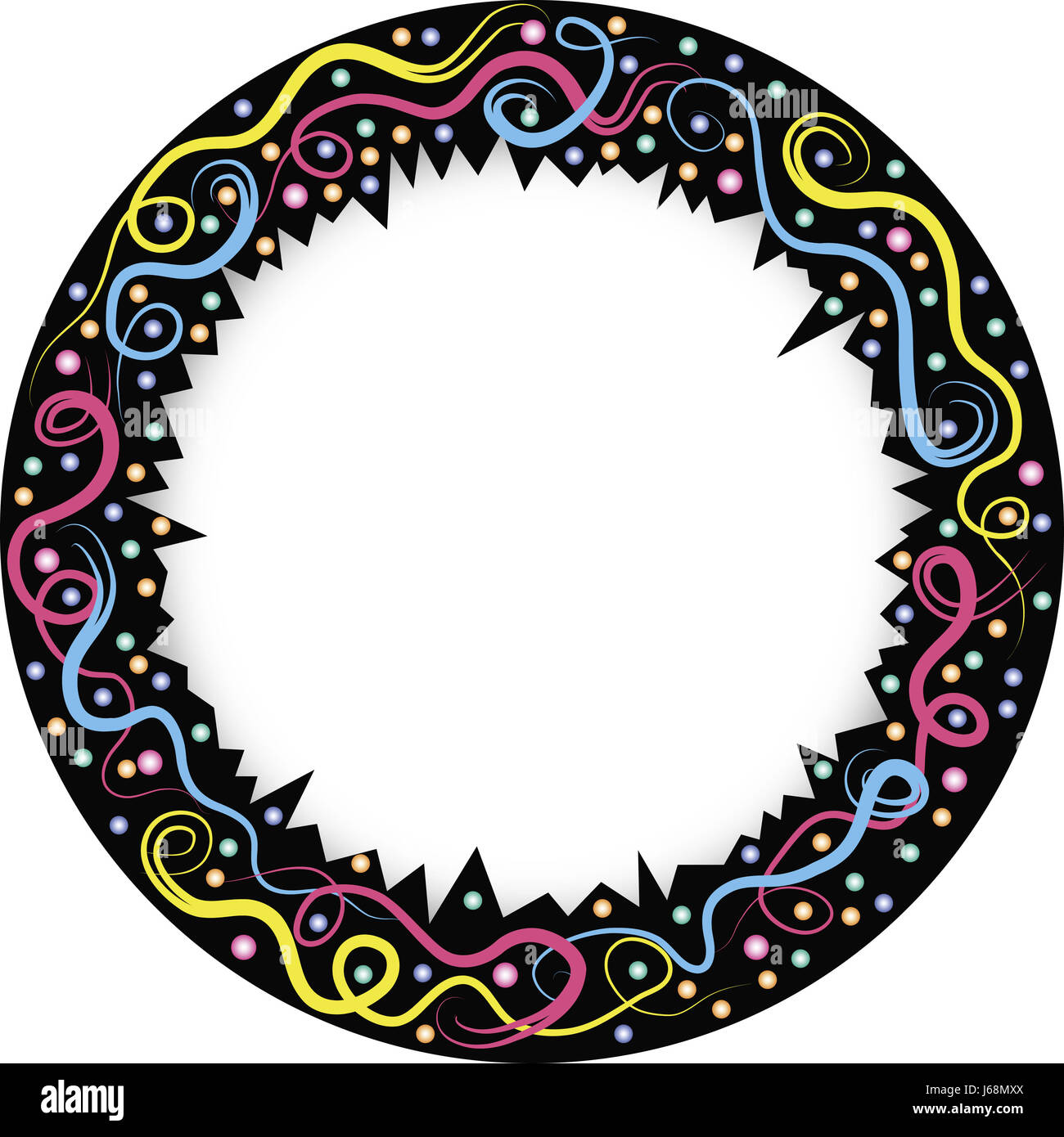round frame mt colored lines Stock Photo - Alamy