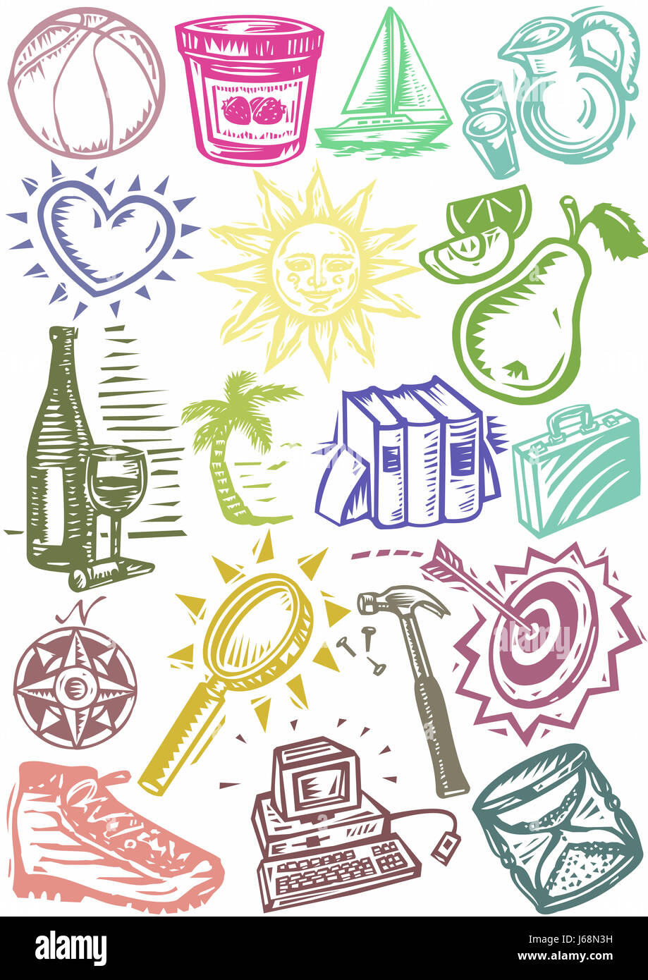 colored signs and symbols Stock Photo - Alamy