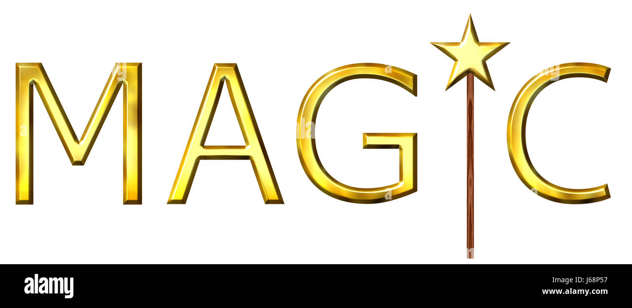 Gold magic wand hi-res stock photography and images - Alamy
