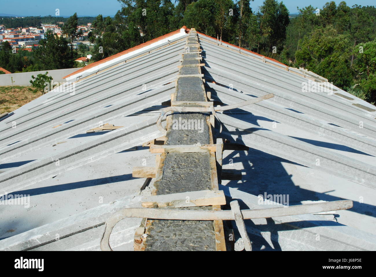 house building concrete joint structure frame framework house building ...