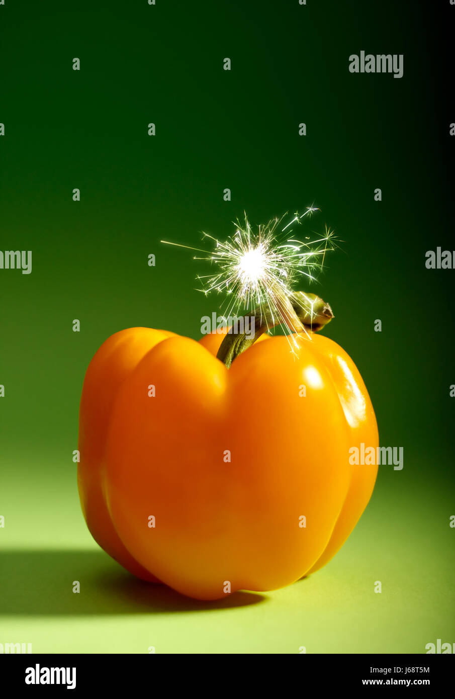 pepper fruit fiery flavor conceptual yellow pepper sweet green fruit ...