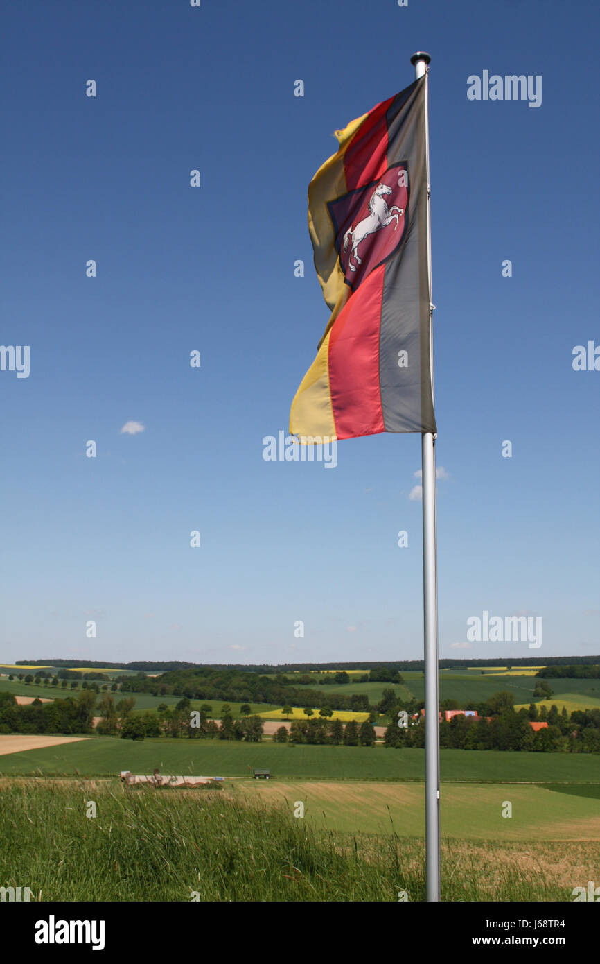 lower saxony flag Stock Photo - Alamy