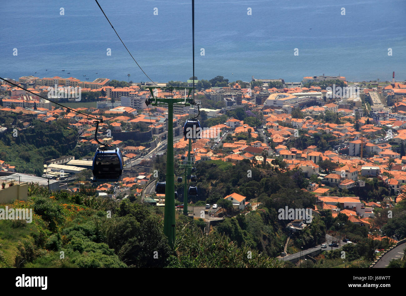 funchal cable car Stock Photo - Alamy