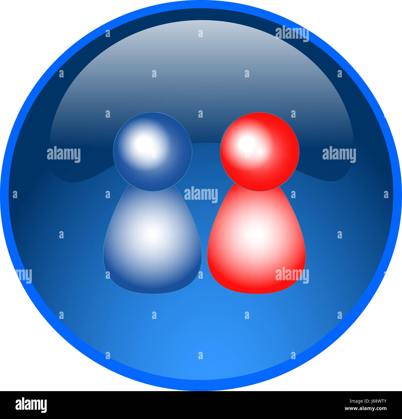 woman blue optional button cut out woman sign signal blue optional ...