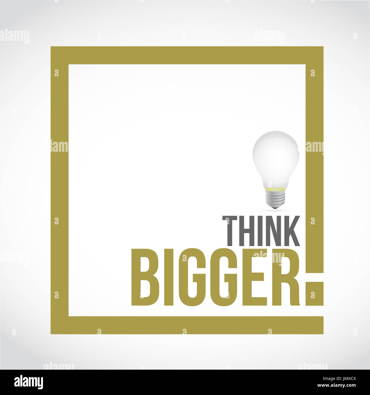 Think Bigger Idea Bulb Text Box Concept Illustration Isolated Over A White Background Stock think-bigger-idea-bulb-text-box-concept-illustration-isolated-over-a-white-background-stock