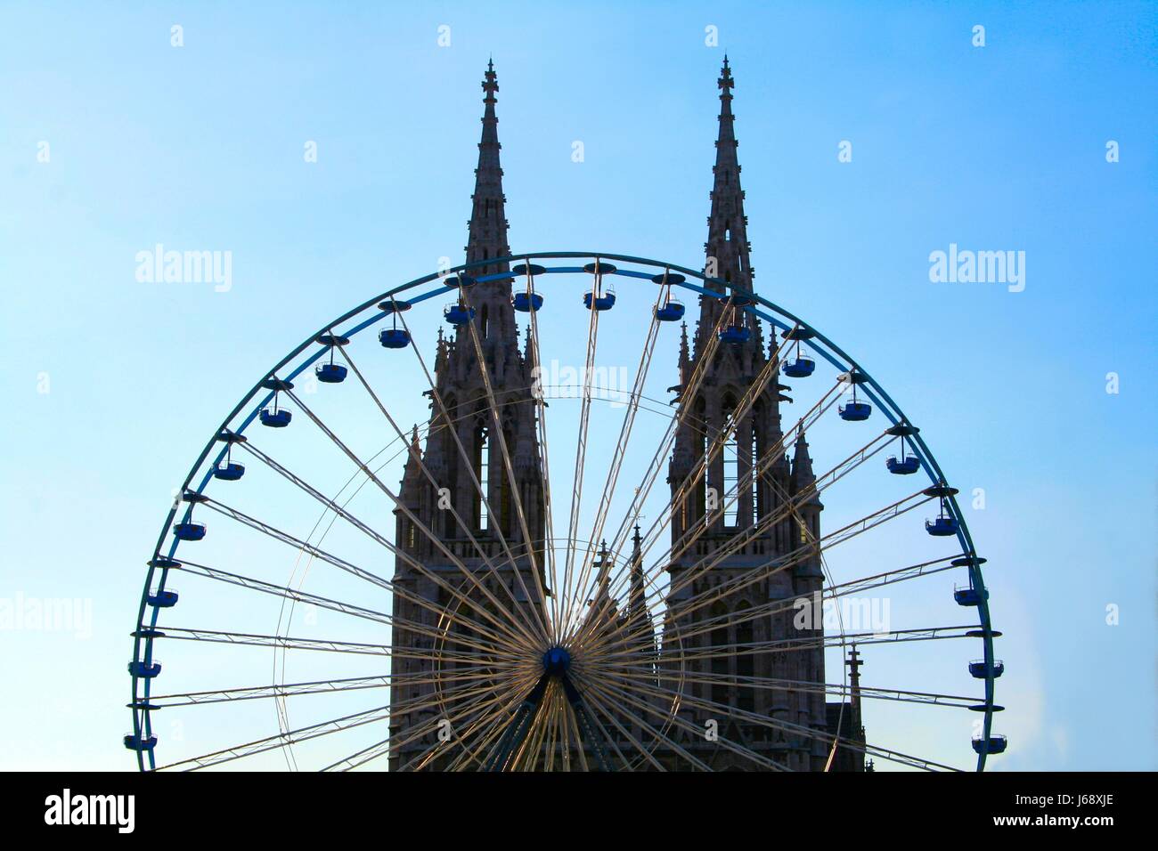 church parish fair cathedral europe belgium wheel ferris wheel giant ...