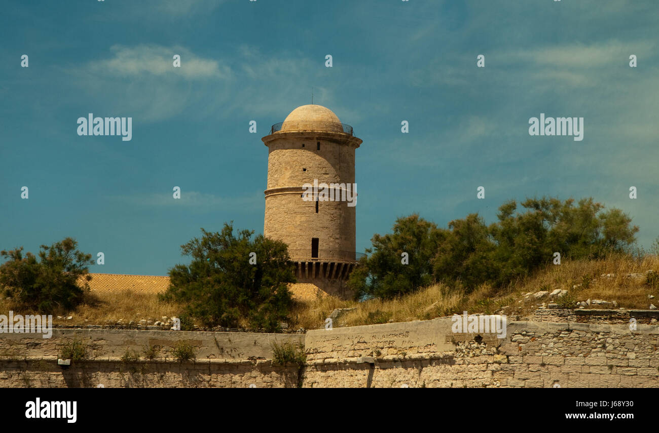 tower france blockhouse Southern France marseilles tower shine shines ...