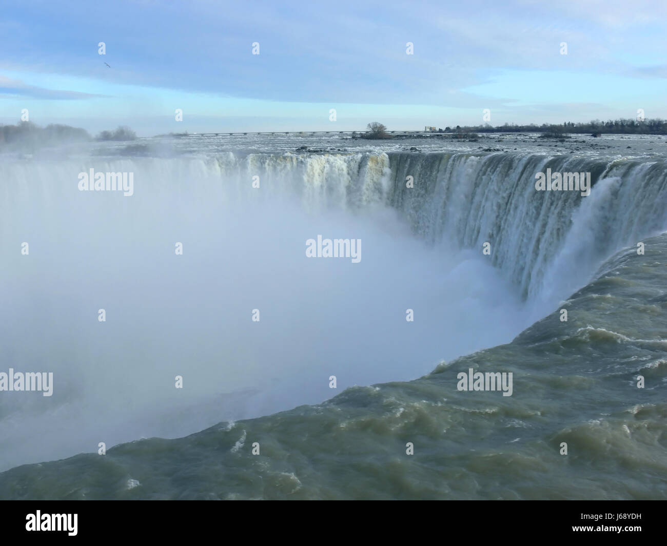 danger fog waterfalls landmark falls water blue danger beautiful ...