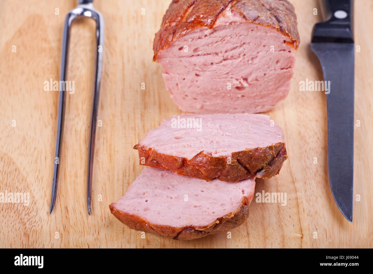 cut into meatloaf Stock Photo - Alamy