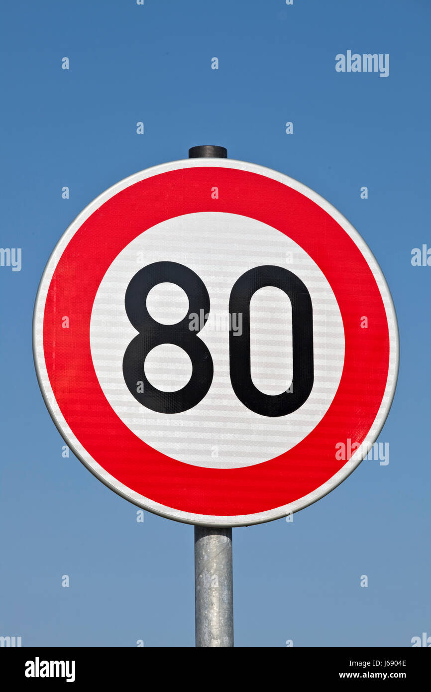 traffic transportation limit sign signal traffic sign limitation eighty ...
