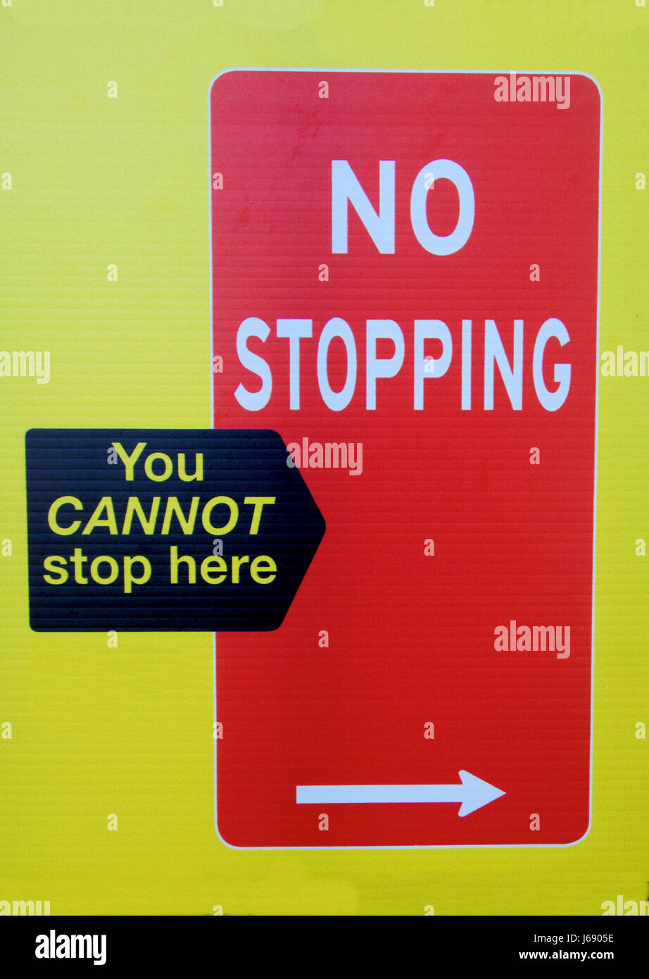 No Stopping sign Stock Photo - Alamy