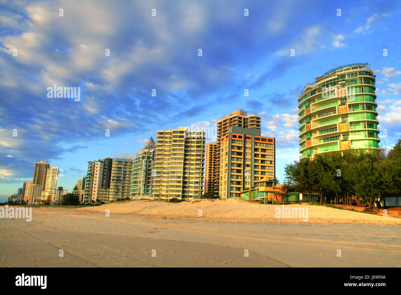 beach seaside the beach seashore australia sands sand skyscrapers ...