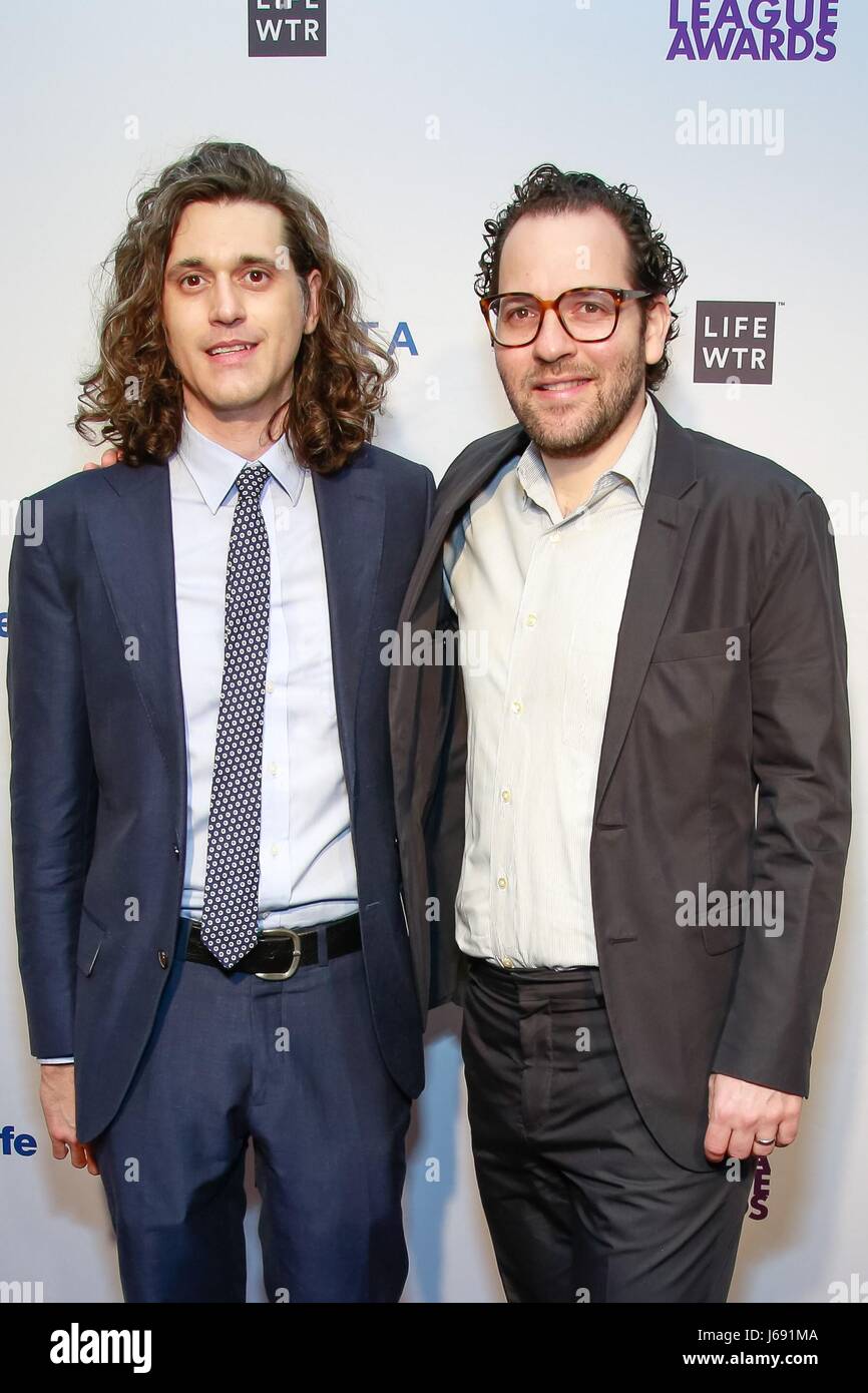 New York, NY, USA. 19th May, 2017. Aaron Tveit, Sam Gold at arrivals ...