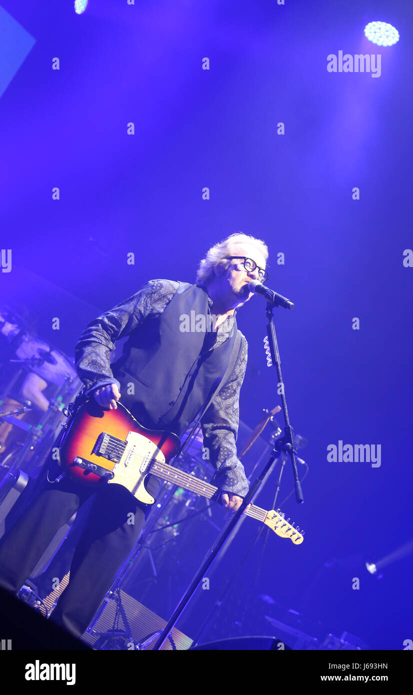 Padova, Italy. 19th May, 2017. Live Concert indoor of Umberto Tozzi an ...