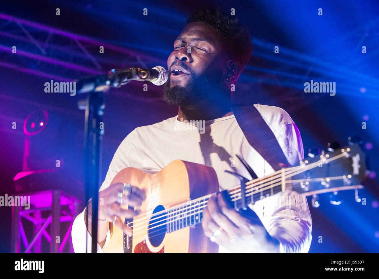 Milan Italy. 19th May 2017. The English singer-songwriter JAKE ISAAC ...