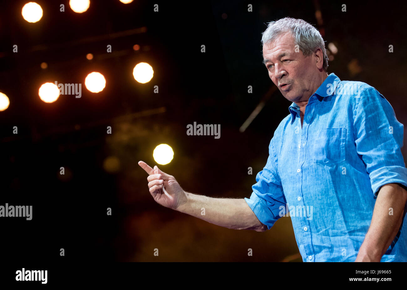 Munich, Germany. 19th May, 2017. Deep Purple singer Ian Gillan in ...