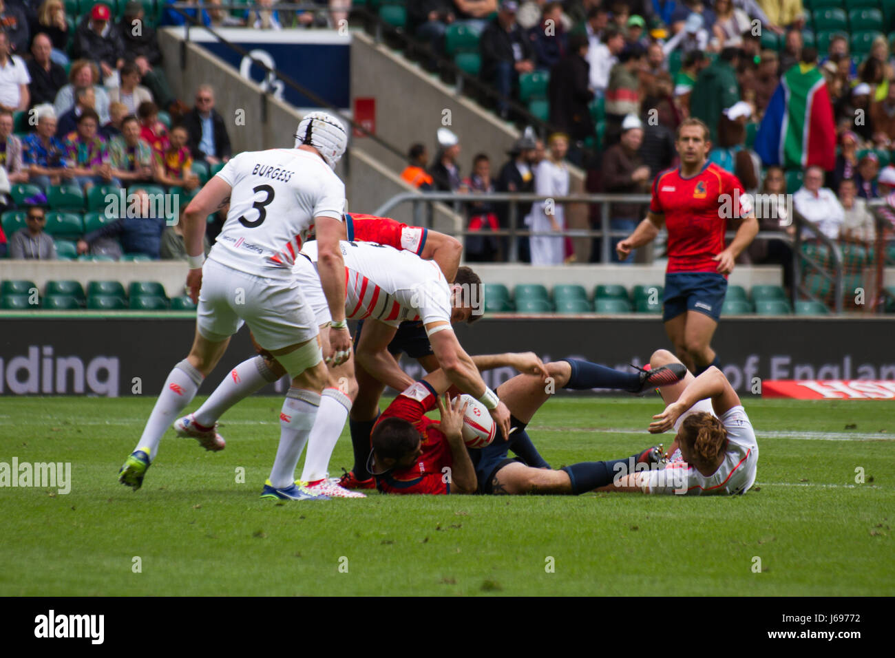 London, UK. 20th May 2017. England v Spain match at the HSBC London ...