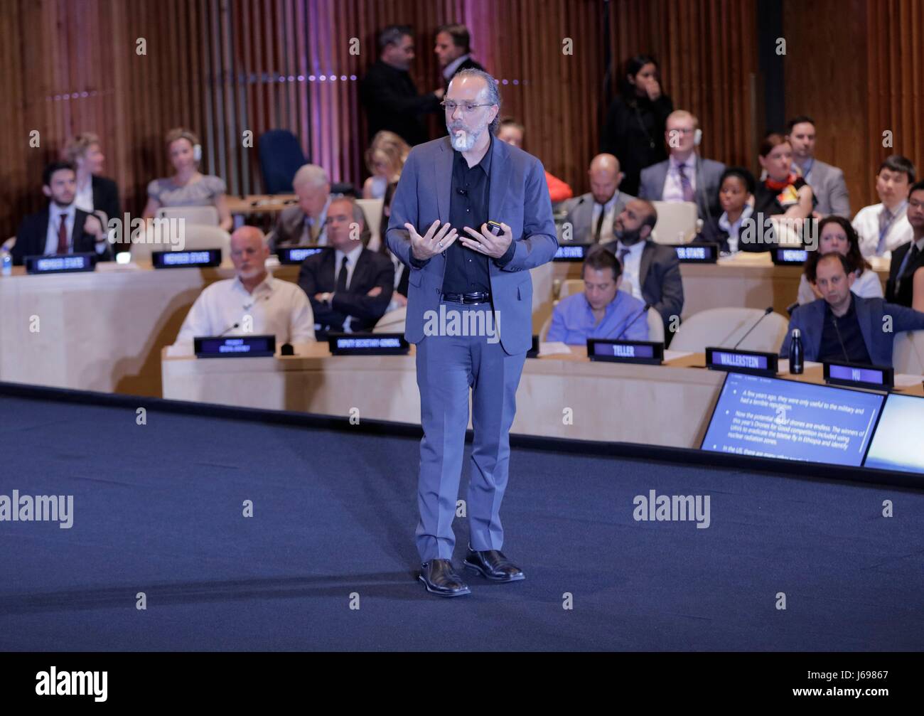 United Nations, New York, USA, May 17 2017 - Astro Teller, Chief ...