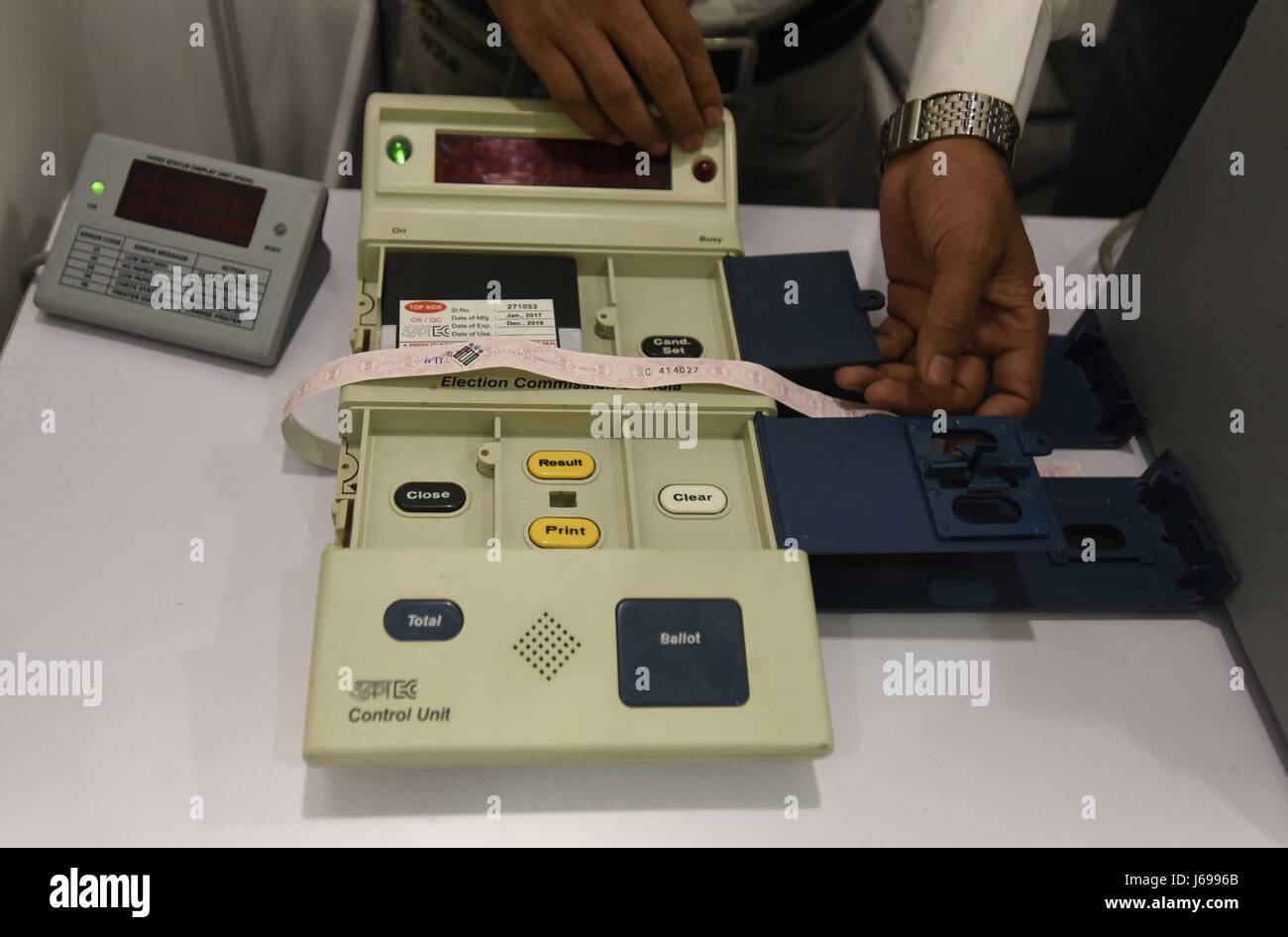 NEW DELHI, INDIA - MAY 20: Election Commission of India officers ...