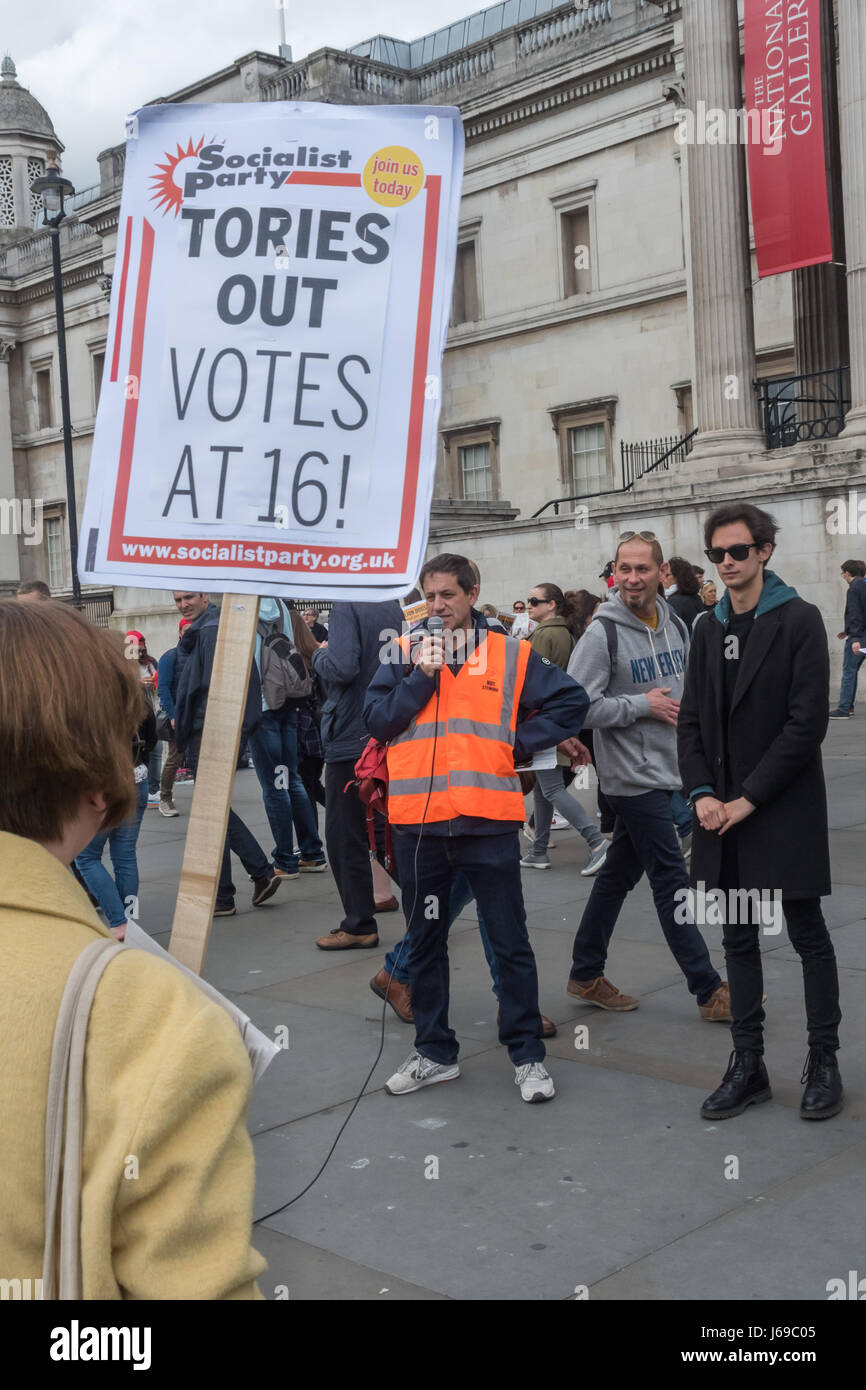 Voting age protest london hi-res stock photography and images - Alamy