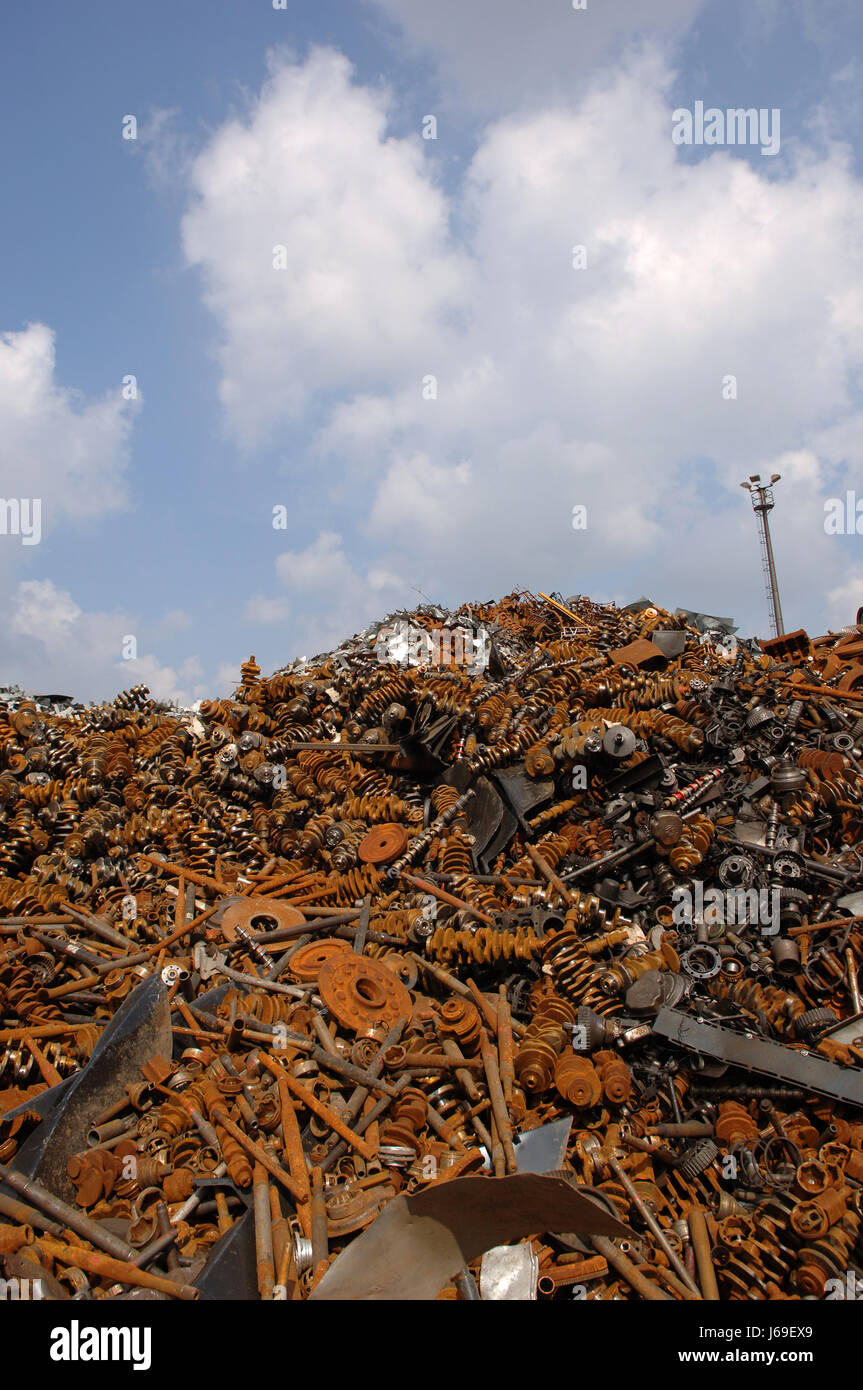 scrap yard,scrap,scrap yard,backdrop,background,clouds Stock Photo - Alamy