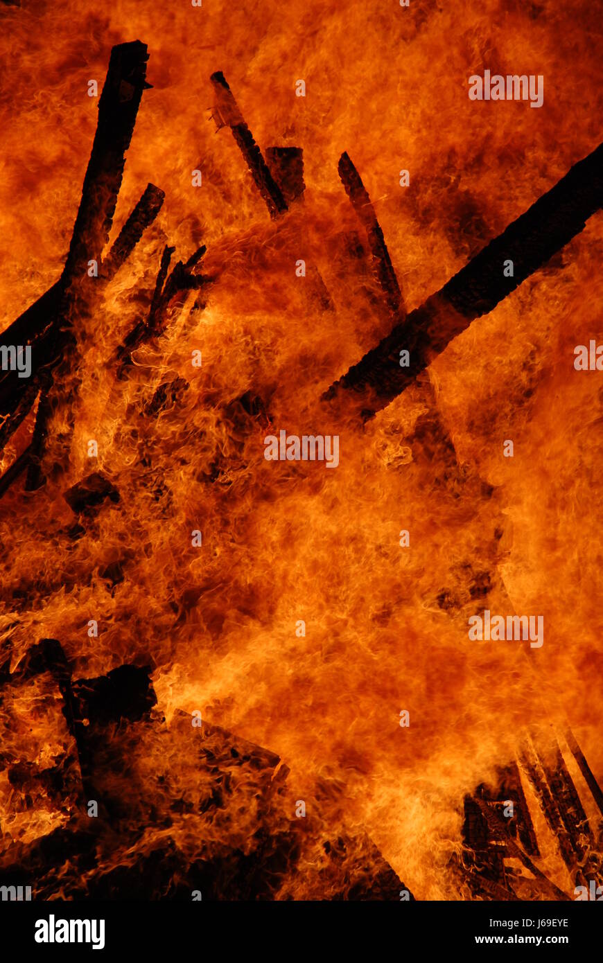 hot fire conflagration flame heat catastrophe inferno nature danger ...