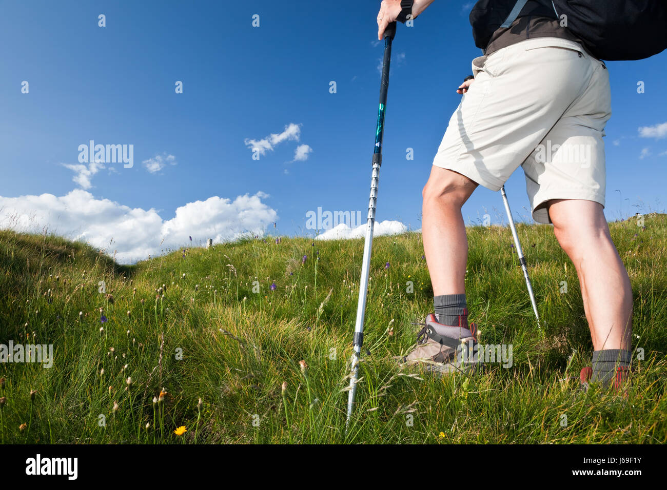 hiking backpacker walk go going walking men man sport sports holiday ...