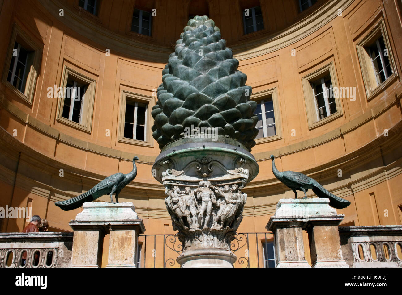 Rome roma museum facade court yard vatican italy building buildings ...