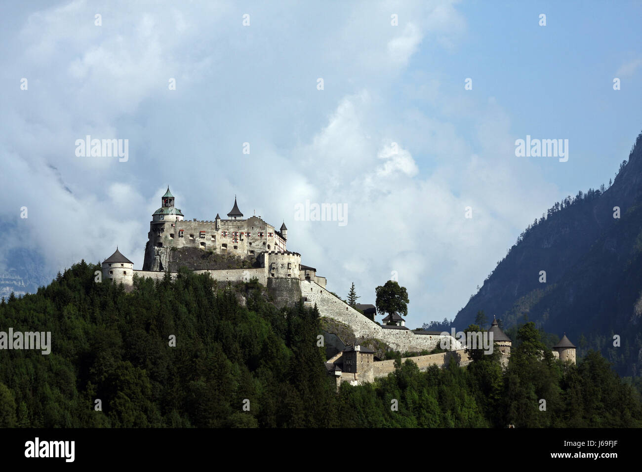 historical mountains alps mountain forest nature clouds chateau castle ...