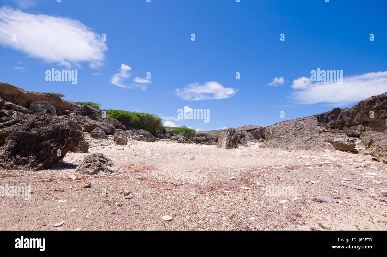 stone beach seaside the beach seashore rock coast bay inlet coral blue ...