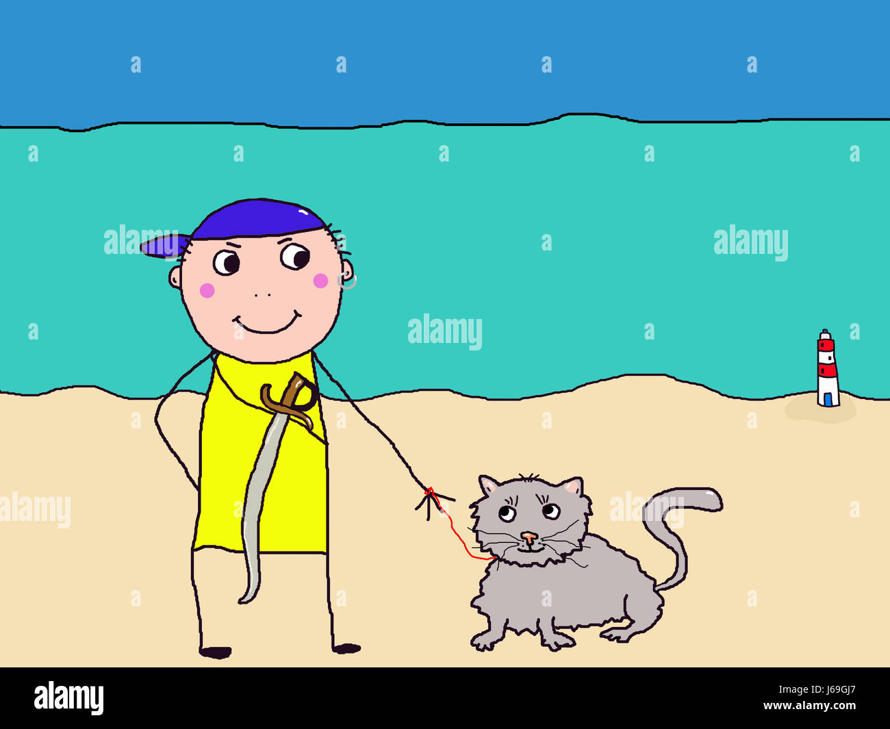 corsair mick and mia the cat Stock Photo - Alamy