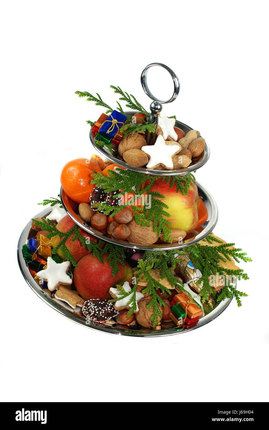 advent christmas sweets advent plate nuts nicholas biscuits cookies ...