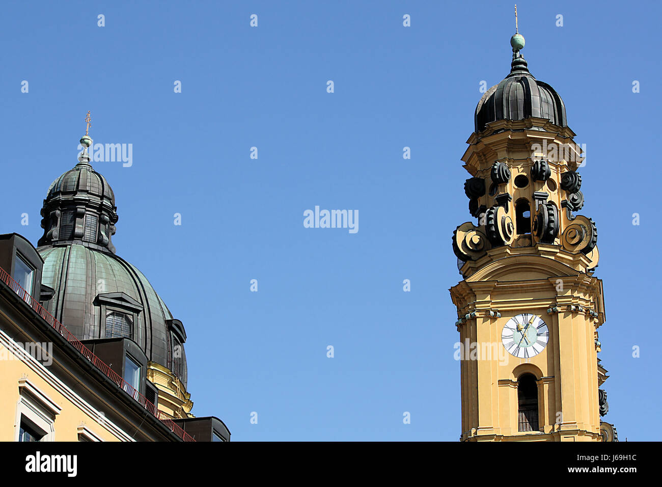 church dome baroque munich rococo blue tower church window porthole ...