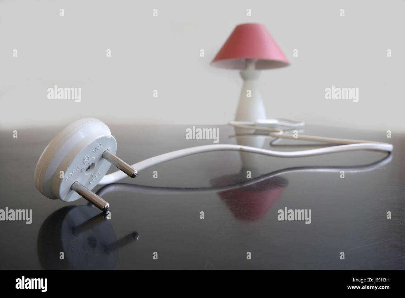 lamp with power cord Stock Photo - Alamy