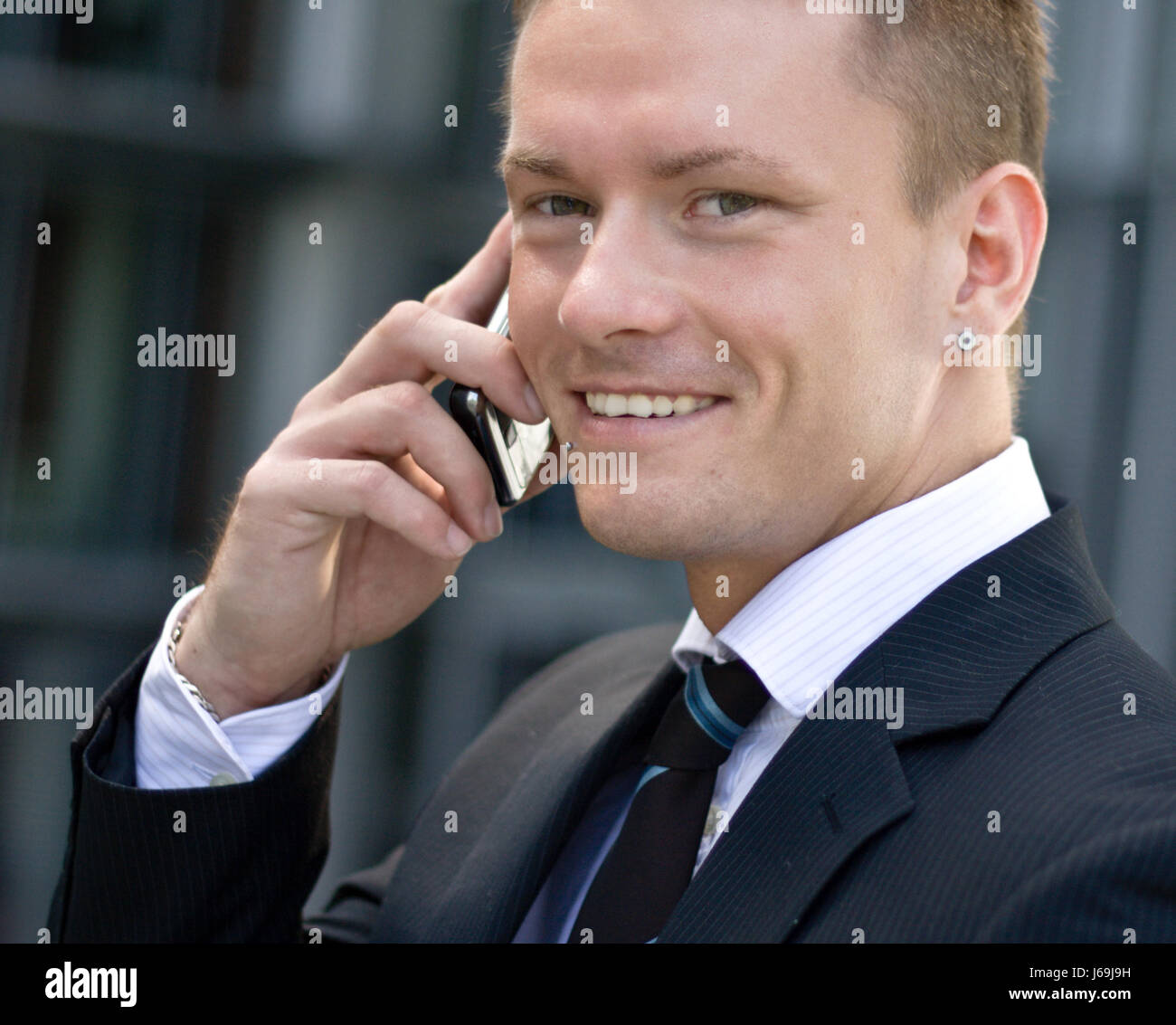 telephone phone portrait business man businessman handsome corporate ...