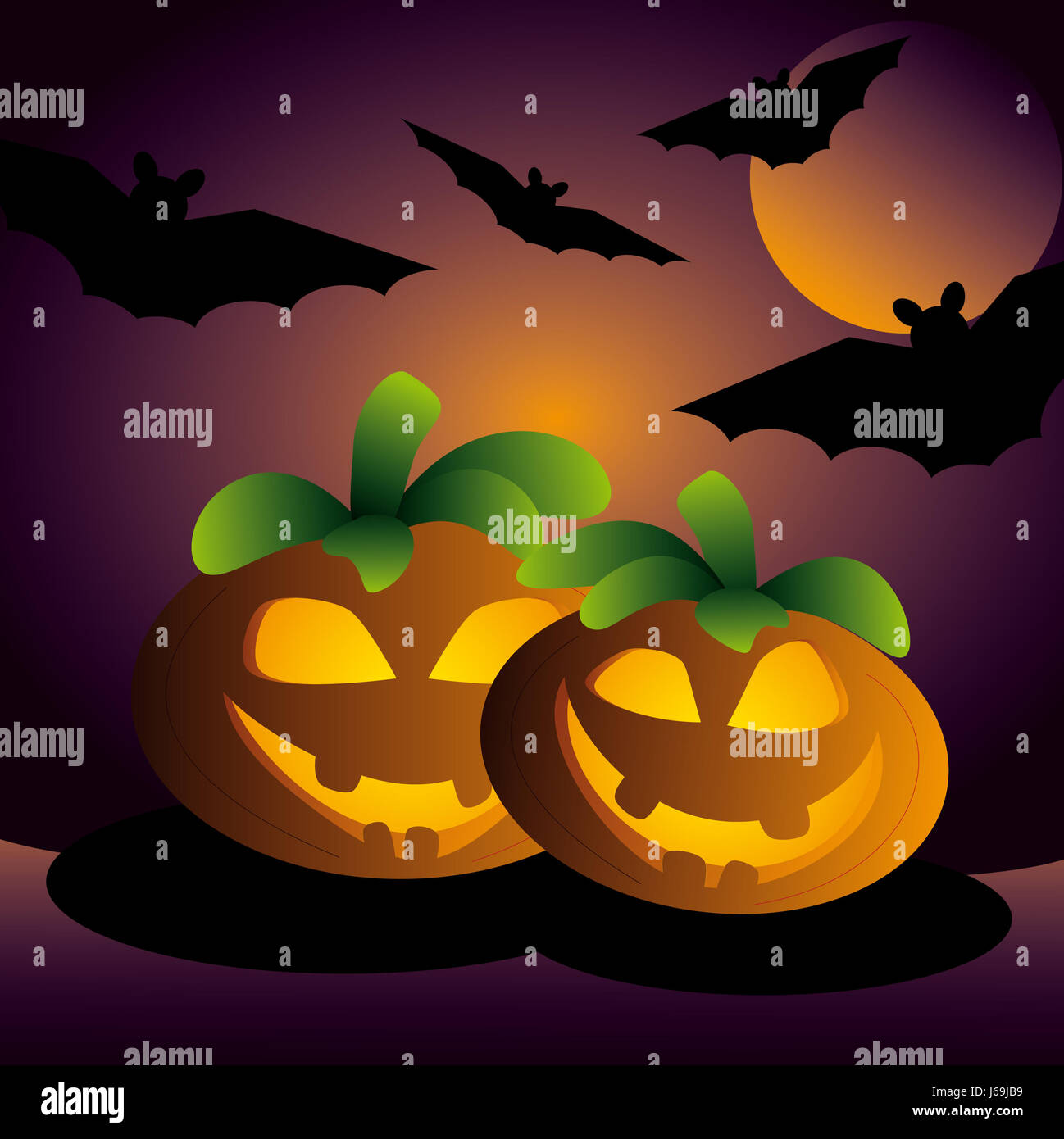 danger scary halloween horror pumpkin season bat fall autumn blue ...