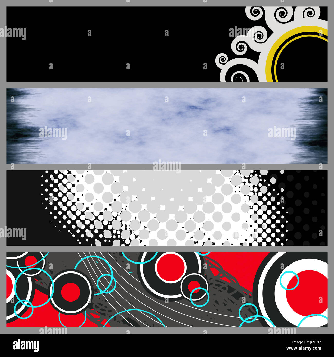 horizontal banner circles backgrounds labels templates internet www ...