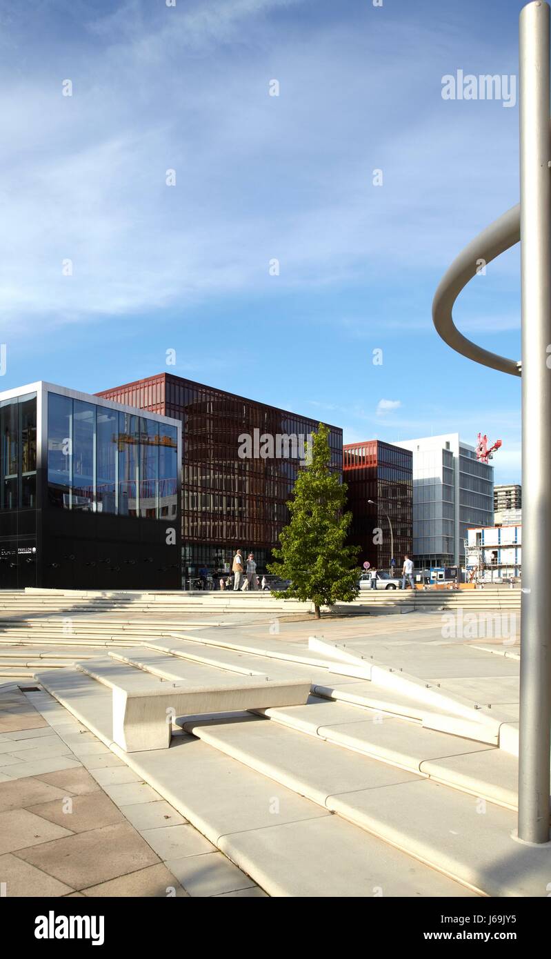 stairs modern modernity office building office block block of offices ...