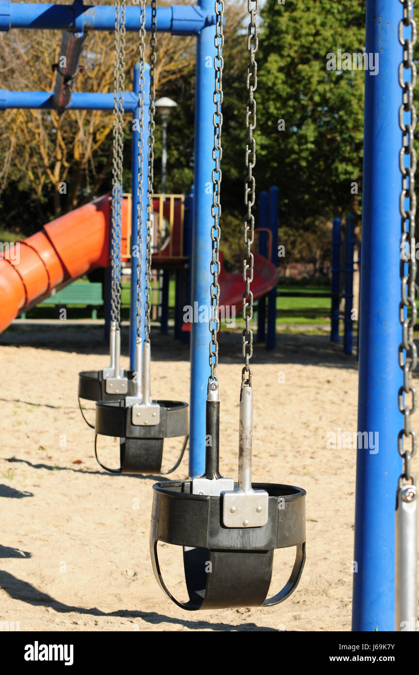 Children waiting swing set hi-res stock photography and images - Alamy